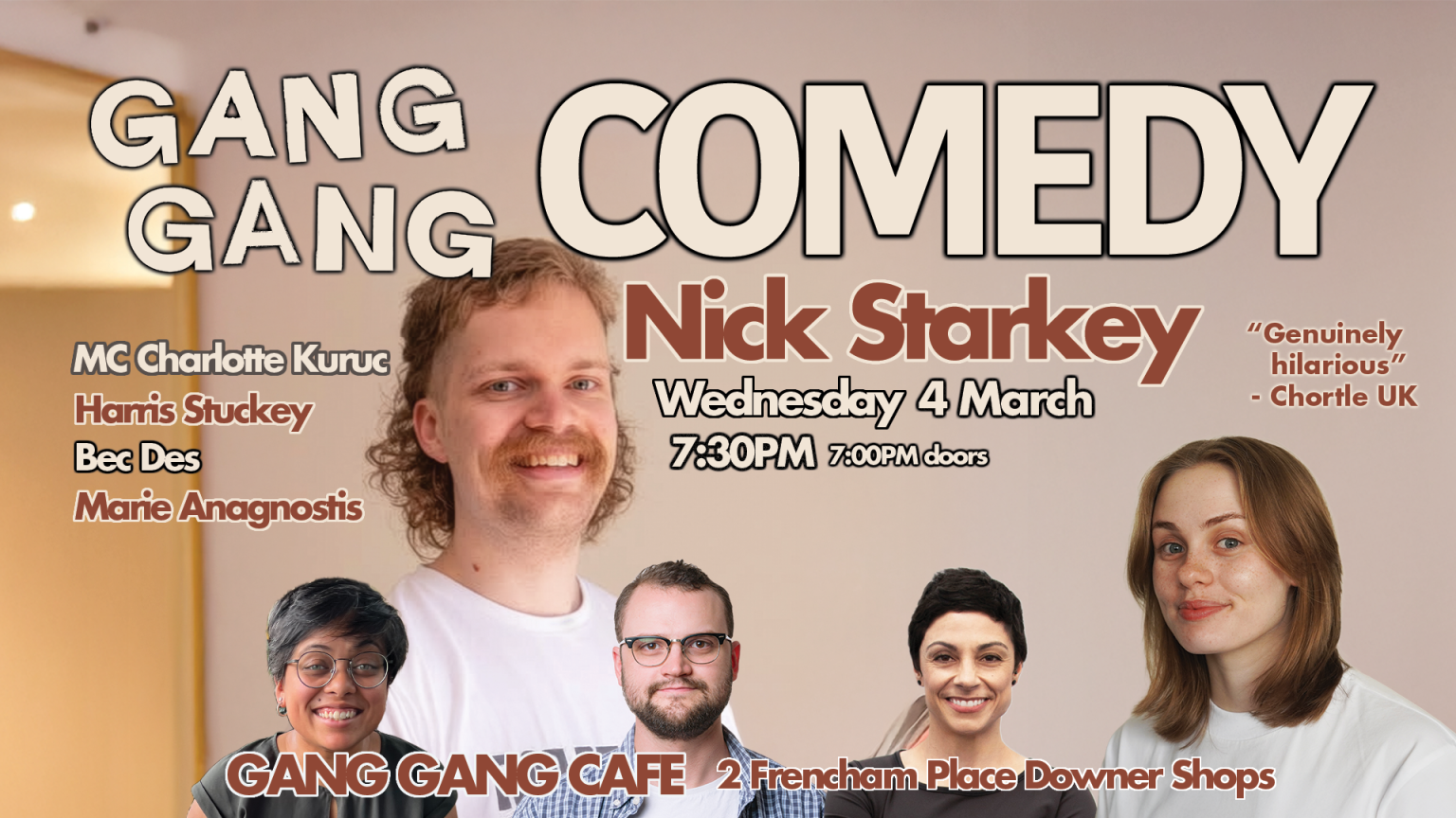 Gang Gang Comedy – Nick Starkey | Comedy ACT